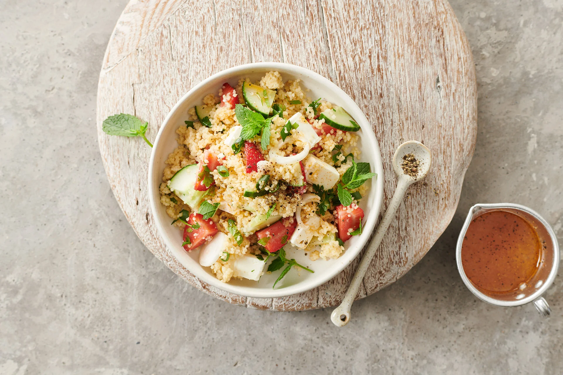 Salade de couscous - Recette Croqu'menus
