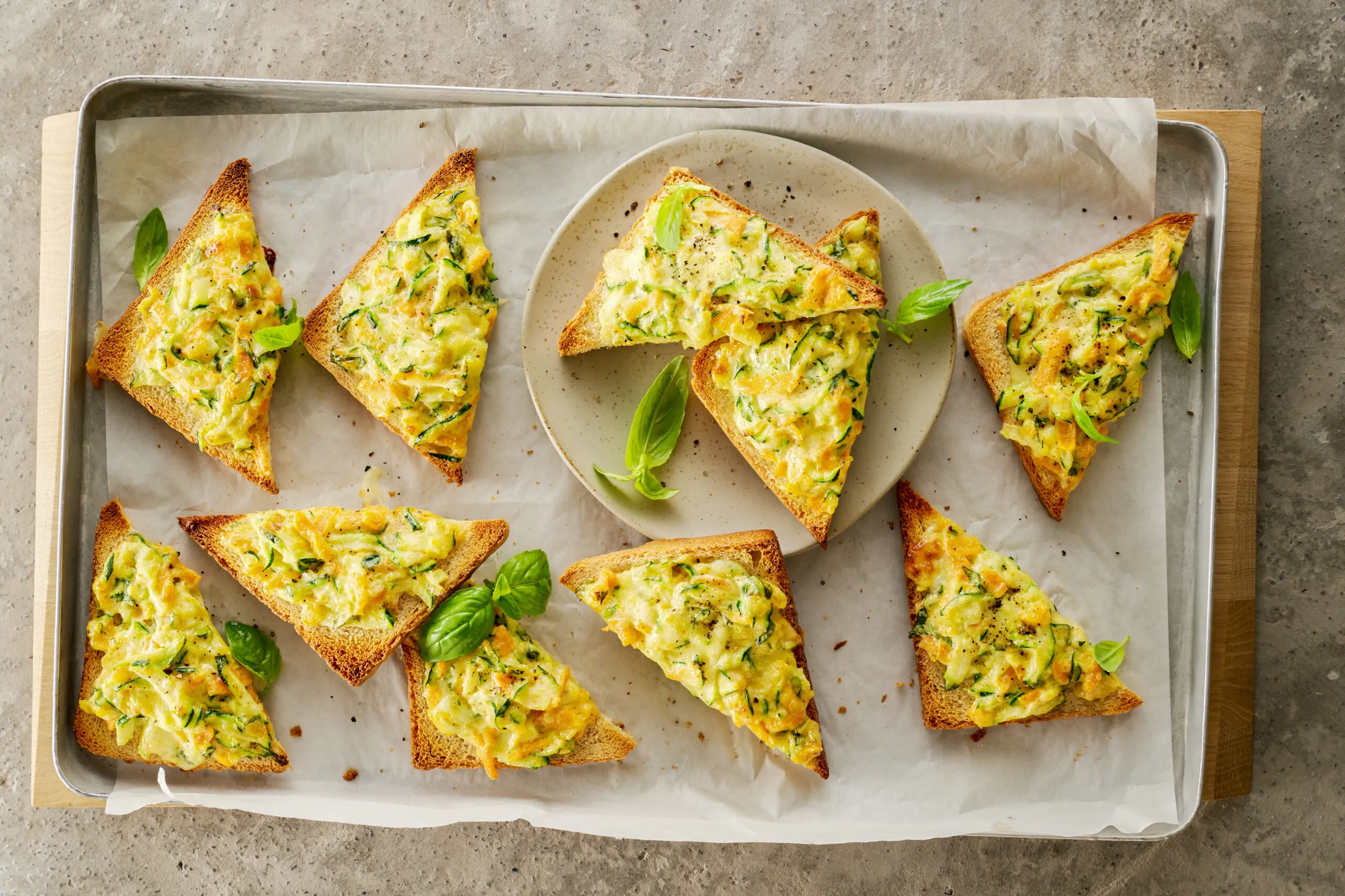 Toast aux légumes - Recette Croqu'menus